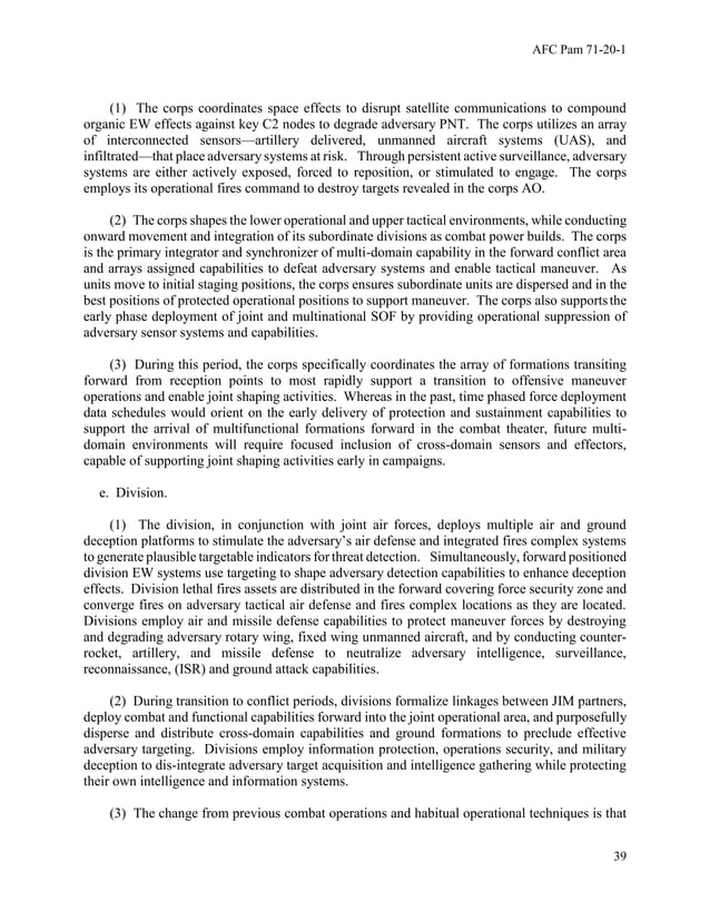 Army Futures Command Concept for Maneuver in Multi Domain Operations ...