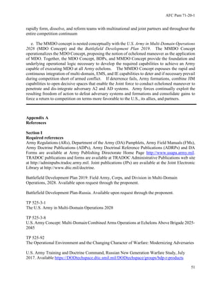 Army Futures Command Concept for Maneuver in Multi Domain Operations ...