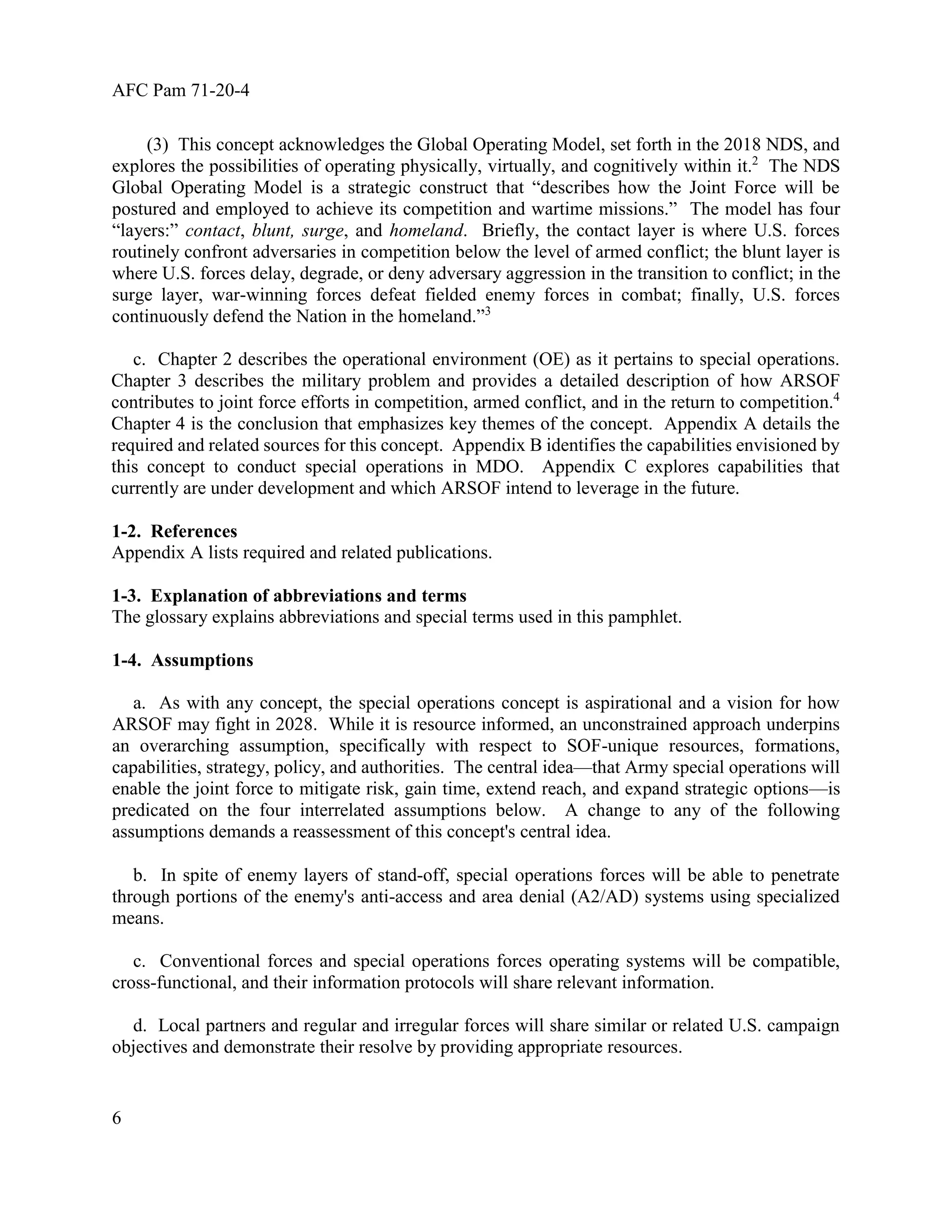 Army Futures Command Concept for Special Operations 2028 | PDF