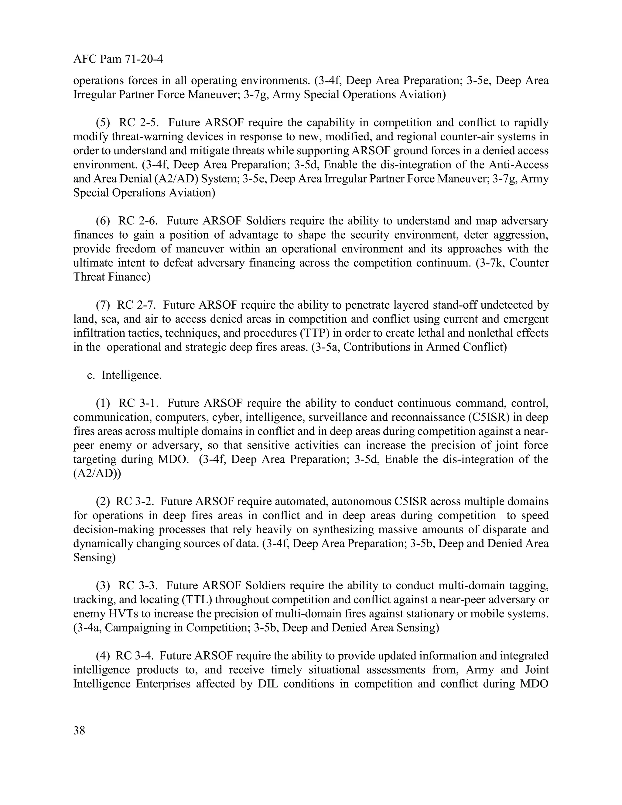 Army Futures Command Concept for Special Operations 2028 | PDF