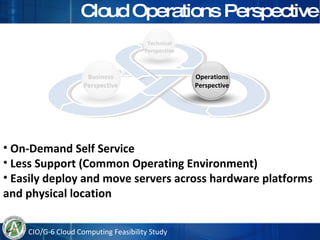 Army G6 Cloud Roadshow Brief | PPT