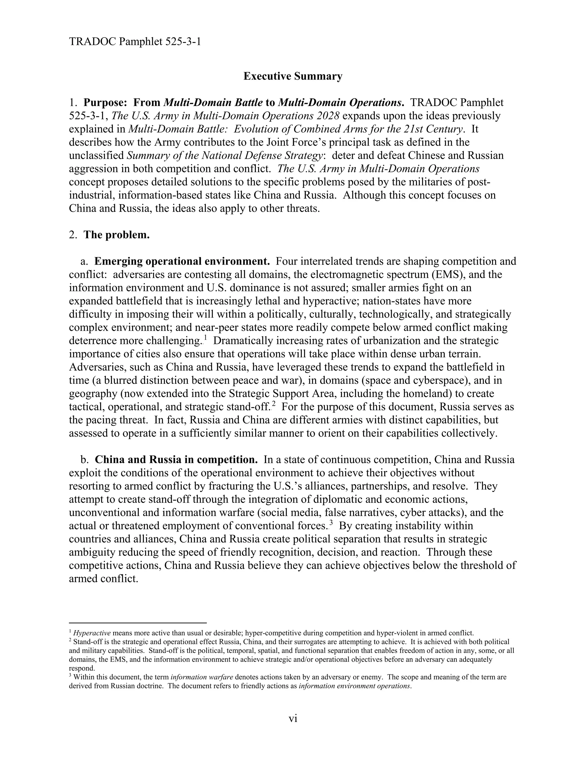 Army in multi domain operations 2028 | PDF