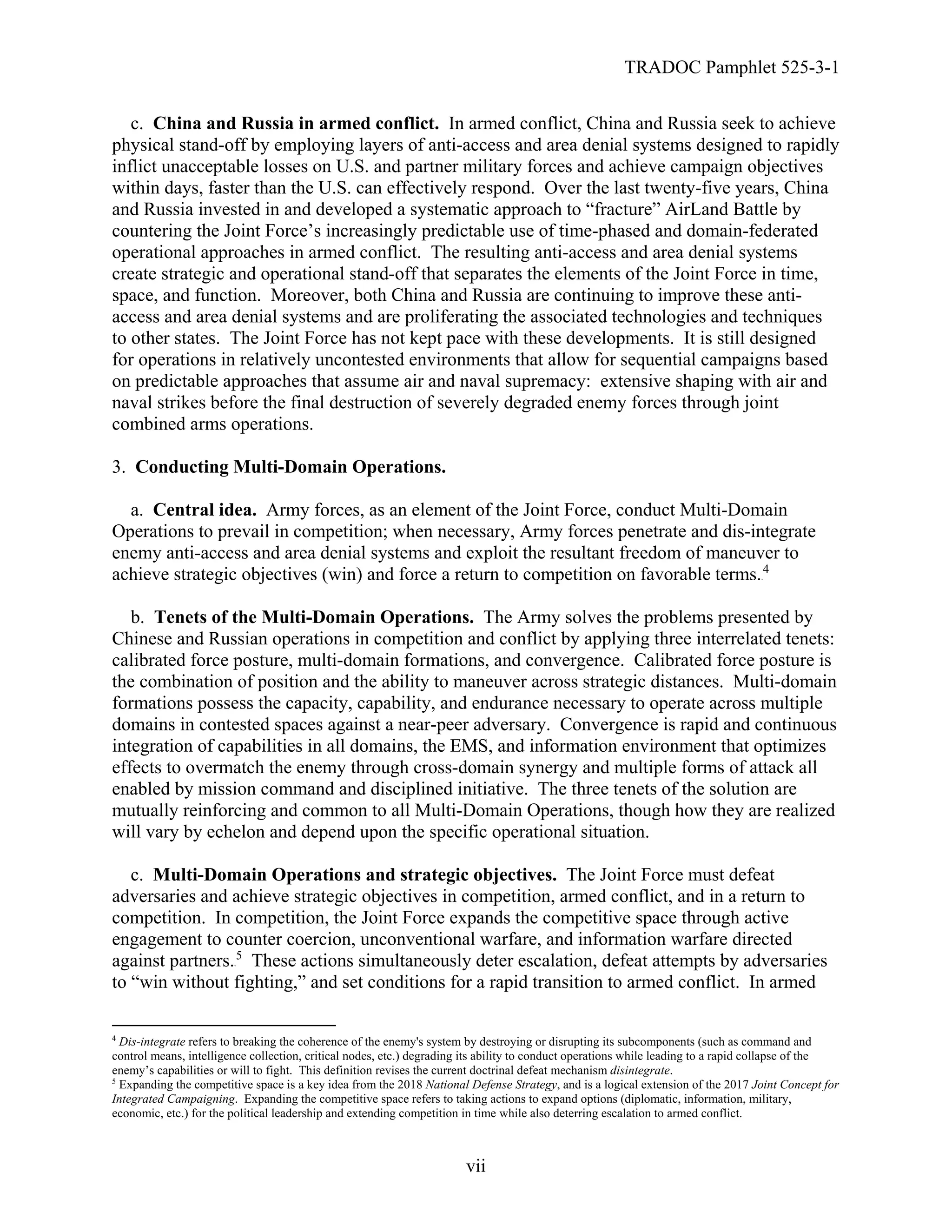 Army in multi domain operations 2028 | PDF
