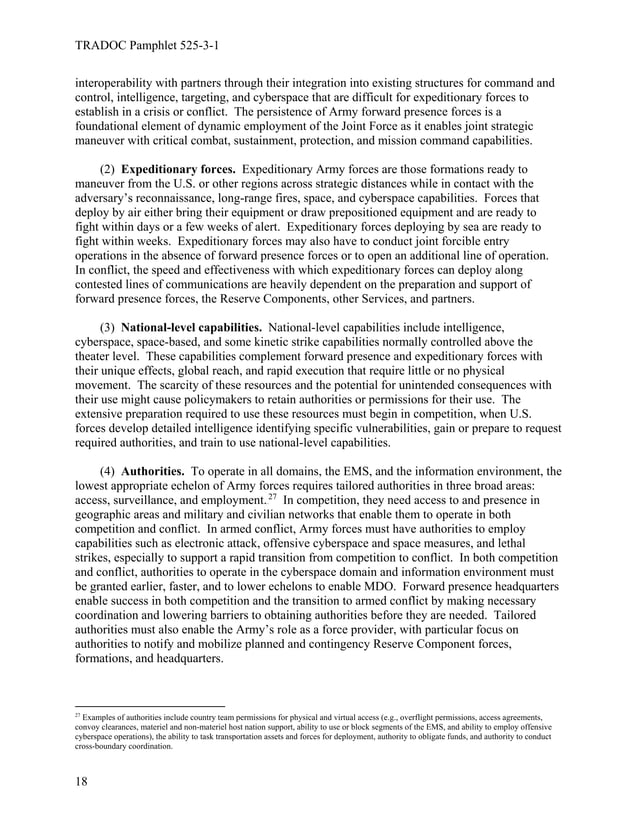 Army in multi domain operations 2028 | PDF | Defense Industry | Industries