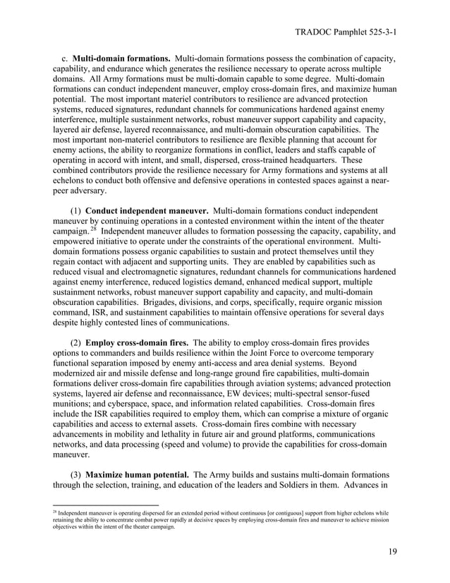 Army in multi domain operations 2028 | PDF | Defense Industry | Industries