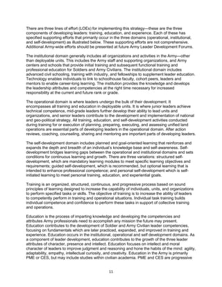 Army Leader Development Strategy (ALDS) May 2013 | PDF