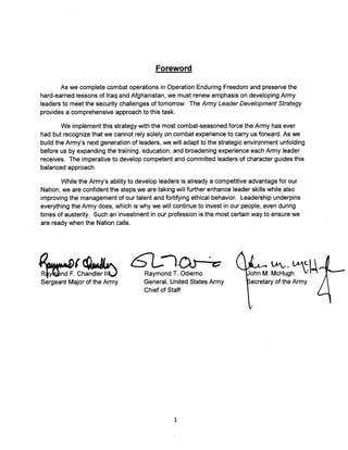 Army Leader Development Strategy (ALDS) May 2013 | PDF