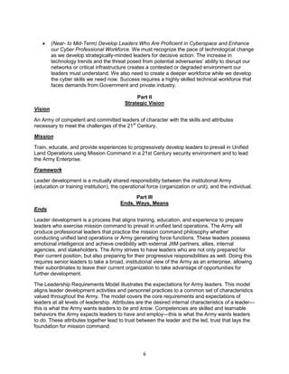 Army Leader Development Strategy (ALDS) May 2013 | PDF