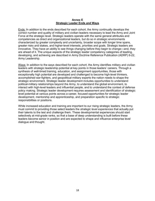 Army Leadership Development Framework | PDF | Defense Industry | Industries