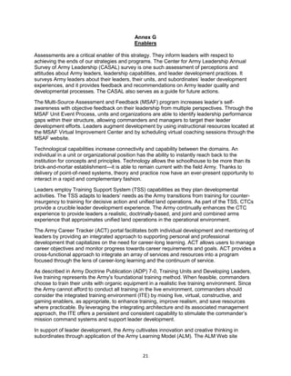 Army Leadership Development Framework | PDF | Defense Industry | Industries