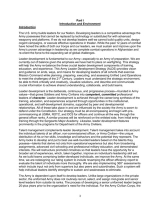 Army Leadership Development Framework | PDF | Defense Industry | Industries