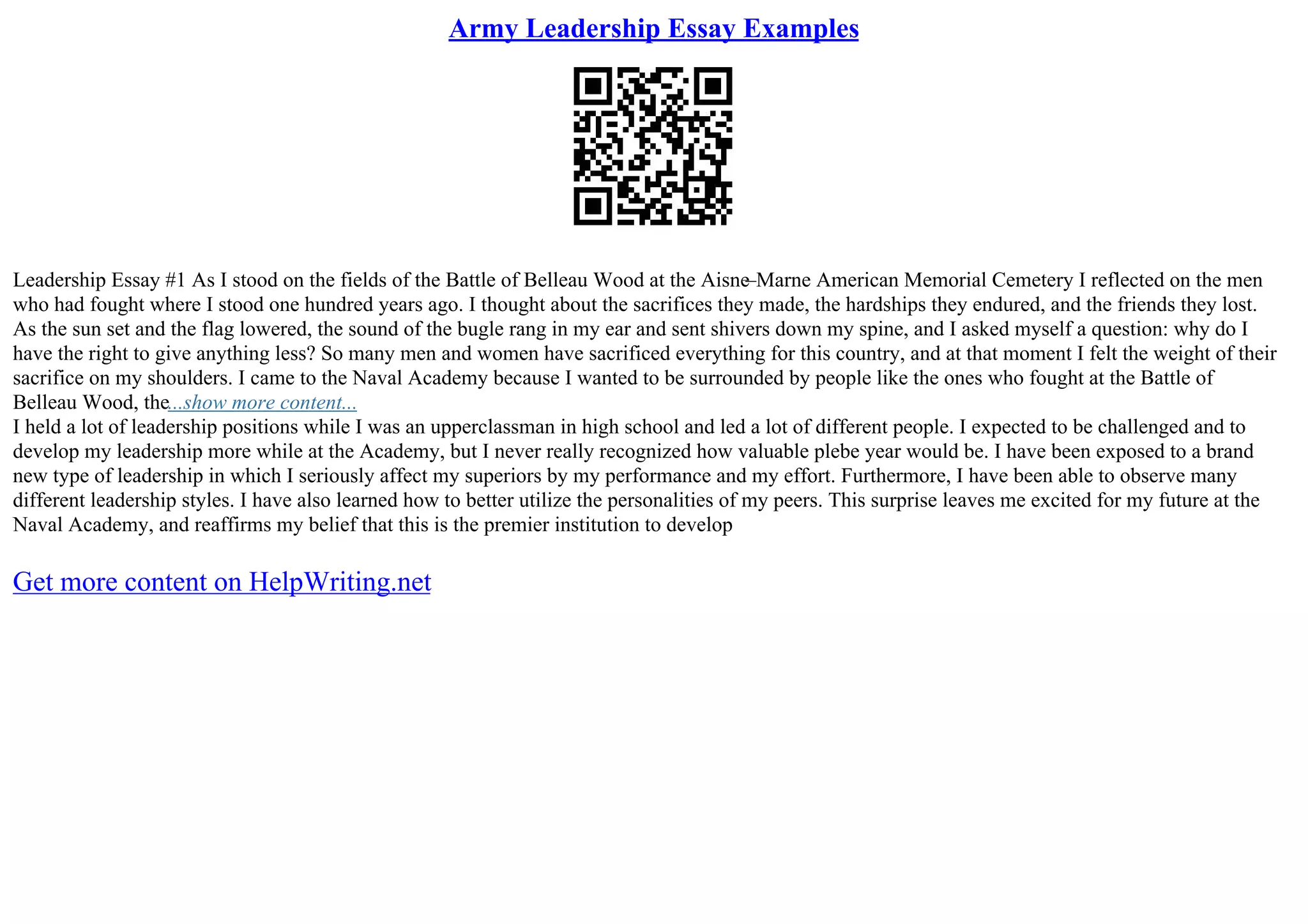 Army Leadership Styles | PDF