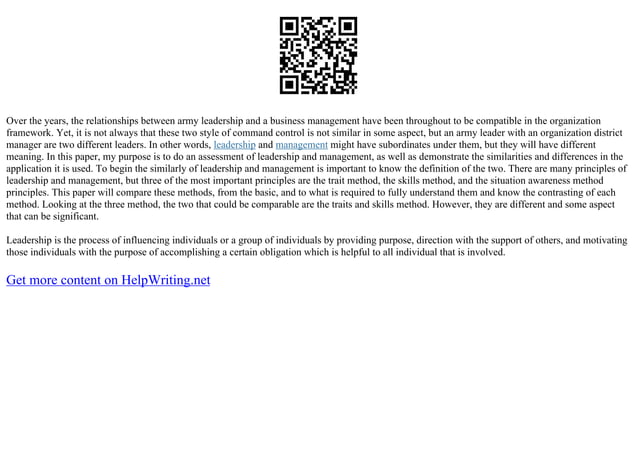 Army Leadership Styles | PDF | Executive Leadership & Management | Business