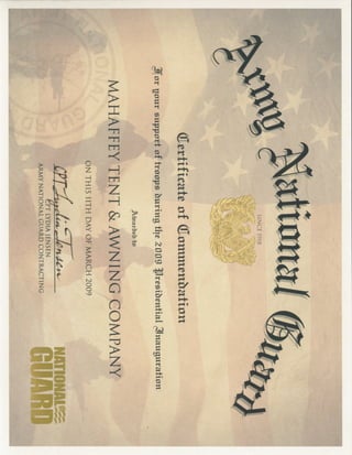 Army national guard certificate | PDF