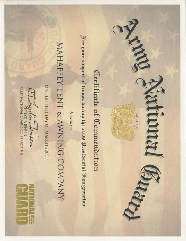 Army national guard certificate | PDF