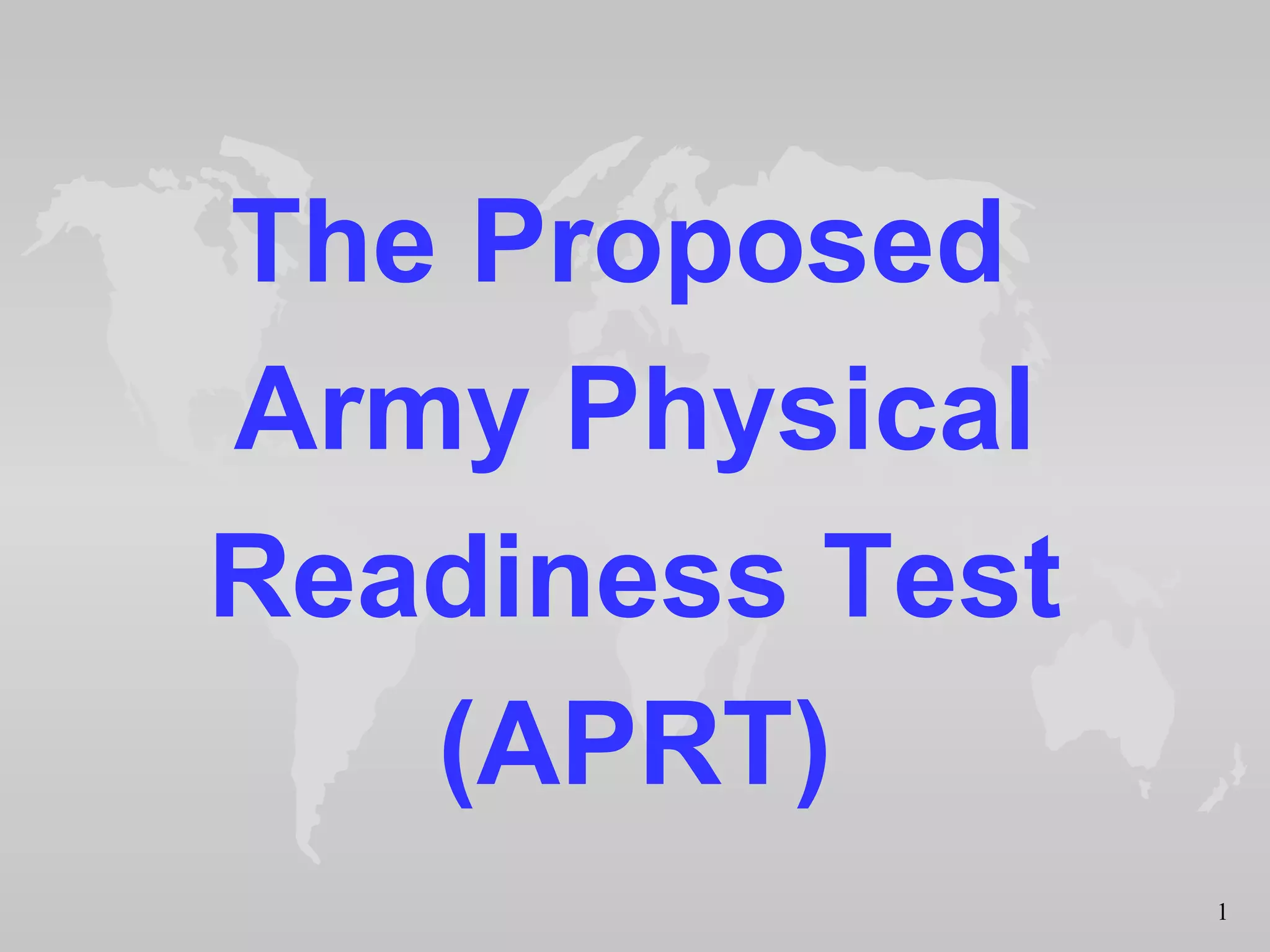 U.S. Army PRT Brief | PPT