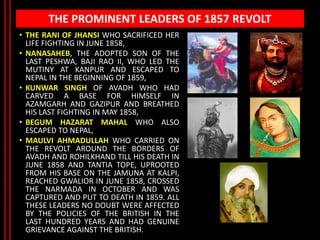 THE CAUSES OF REVOLT OF 1857 | PPTX