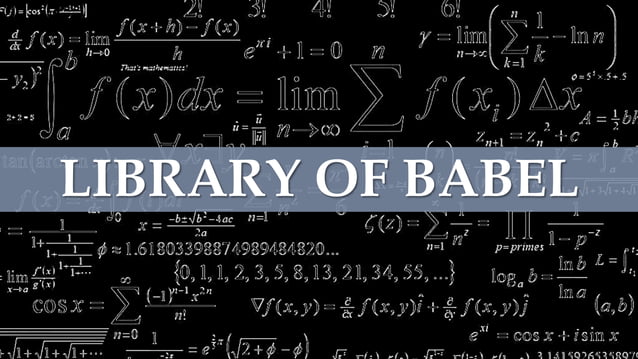Library Of Babel | PPT