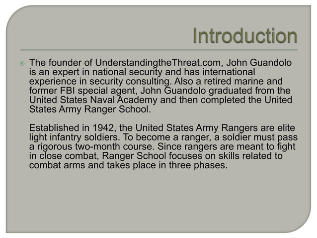Army Ranger School Phases | PPTX