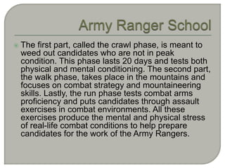 Army Ranger School Phases | PPT