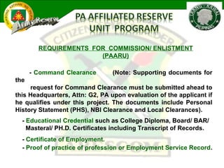 Army Reserve Force | PPT