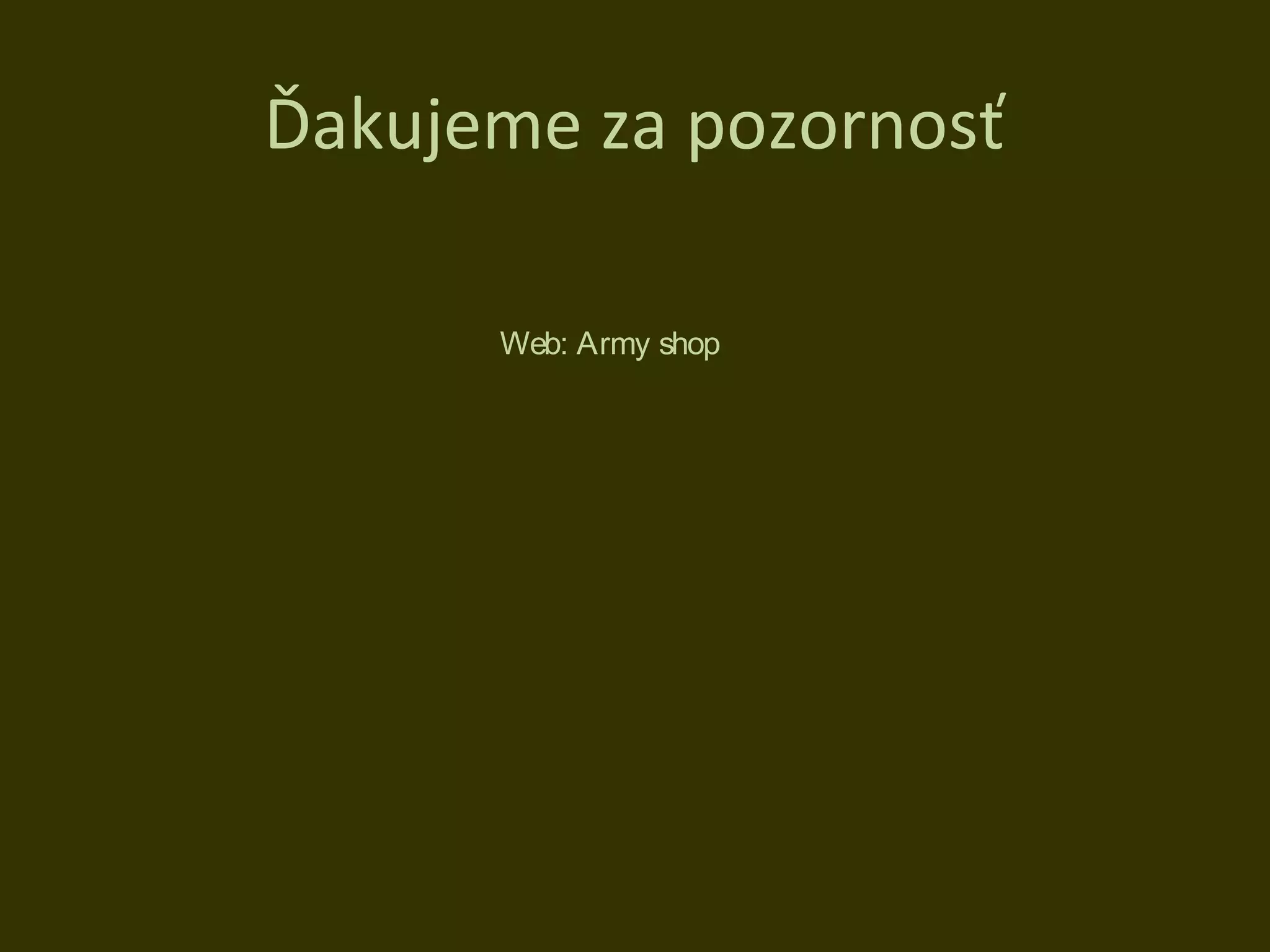 Army shop | PPT