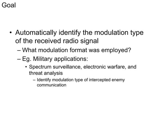 Radio Signal Classification with Deep Neural Networks | PPTX