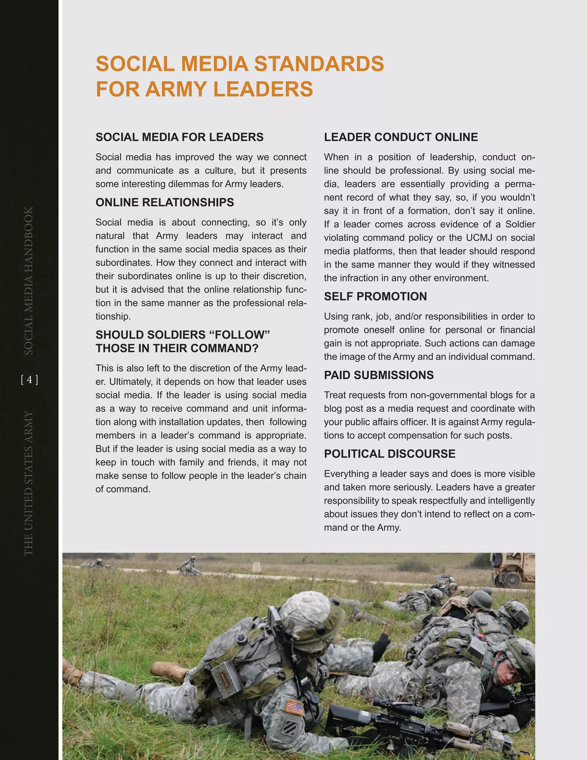 army social media handbook | PDF