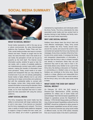 Army Social Media Handbook 2011 | PDF