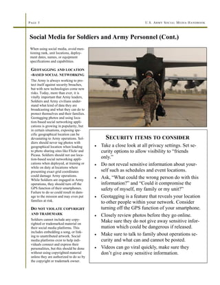 Army social media handbook jan 2011 | PDF