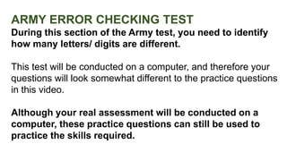 ARMY TESTS - How To PASS the (NEW) British Army Selection Tests that ...