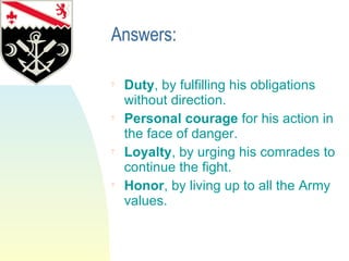 Army Values (Integrity | PPT