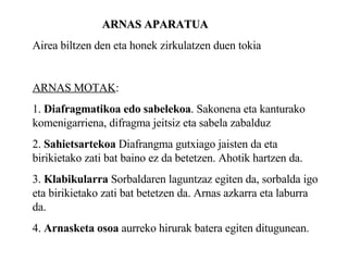 arnas aparatua | PPT