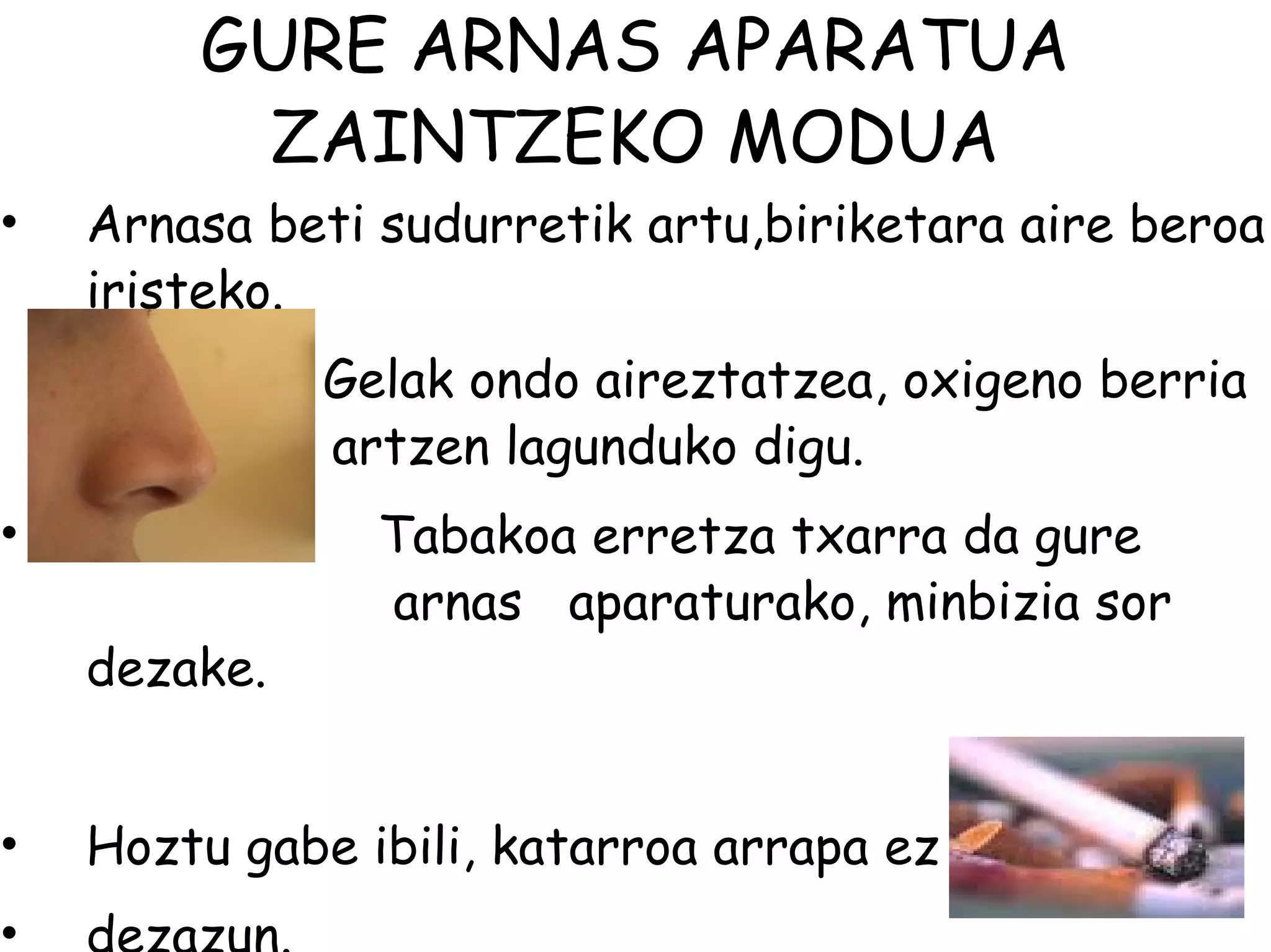 Arnas aparatua | PPT