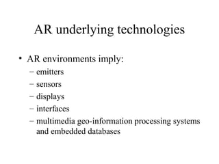 Geo-Navigation, an Augmented Reality Perspective | PPT
