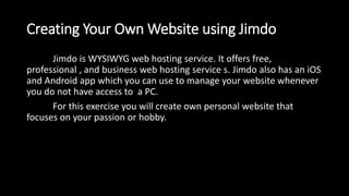 Web Page Creation | PPTX