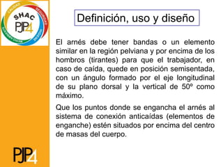 Arnes anticaidas, Trabajos en Alturas | PPTX