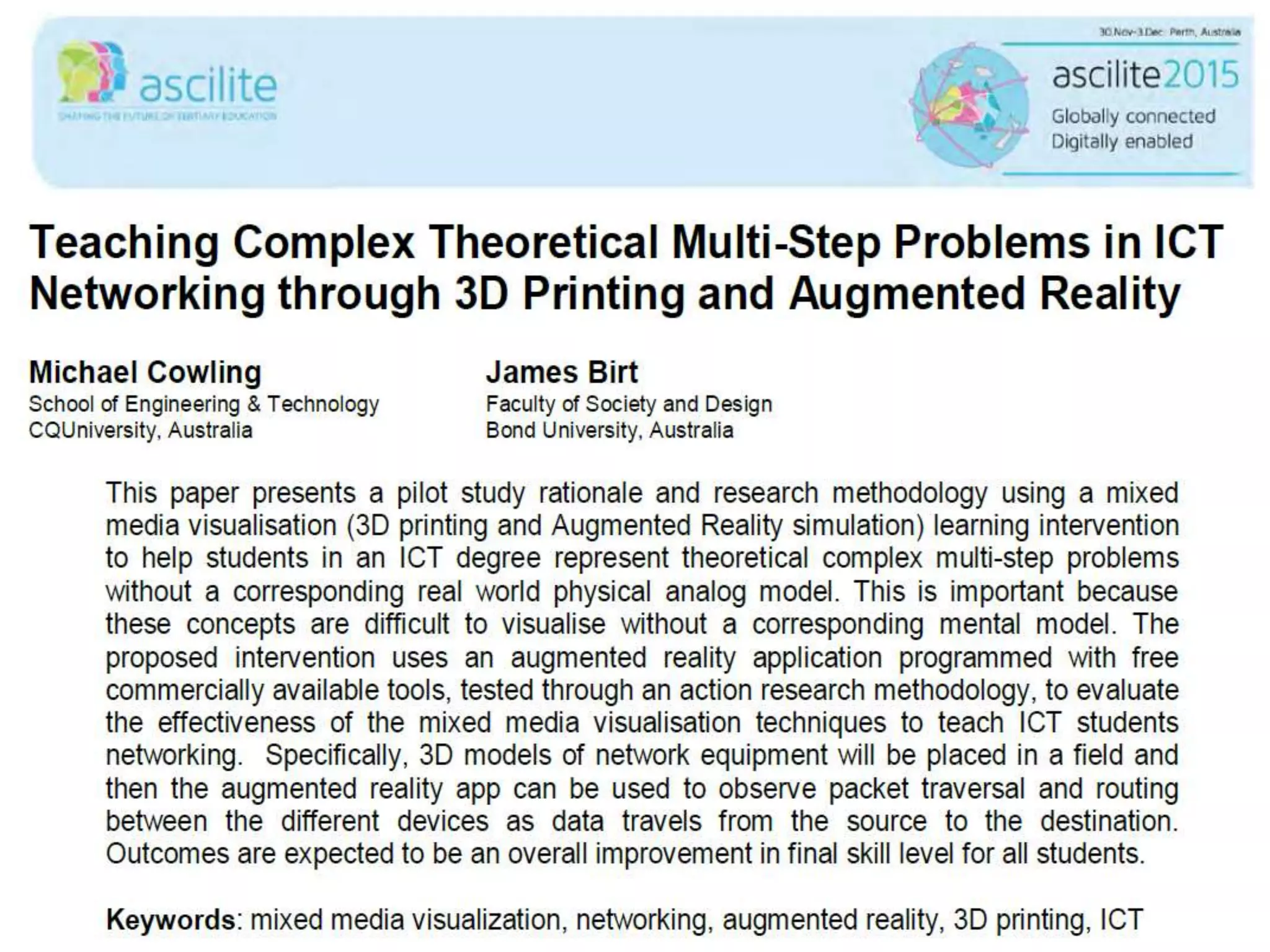 Teaching Complex Theoretical Multi-Step Problems in ICT Networking ...