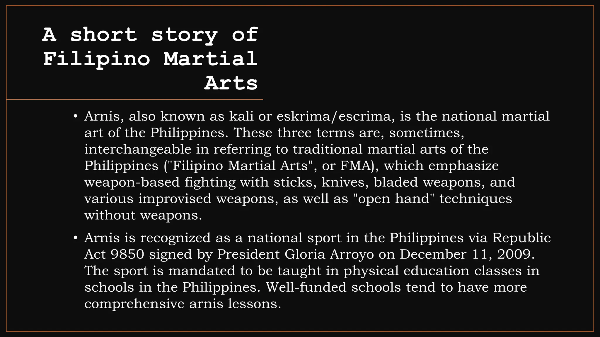 THE HISTORY OF ARANIS IN THE PHILIPPINES | PPTX