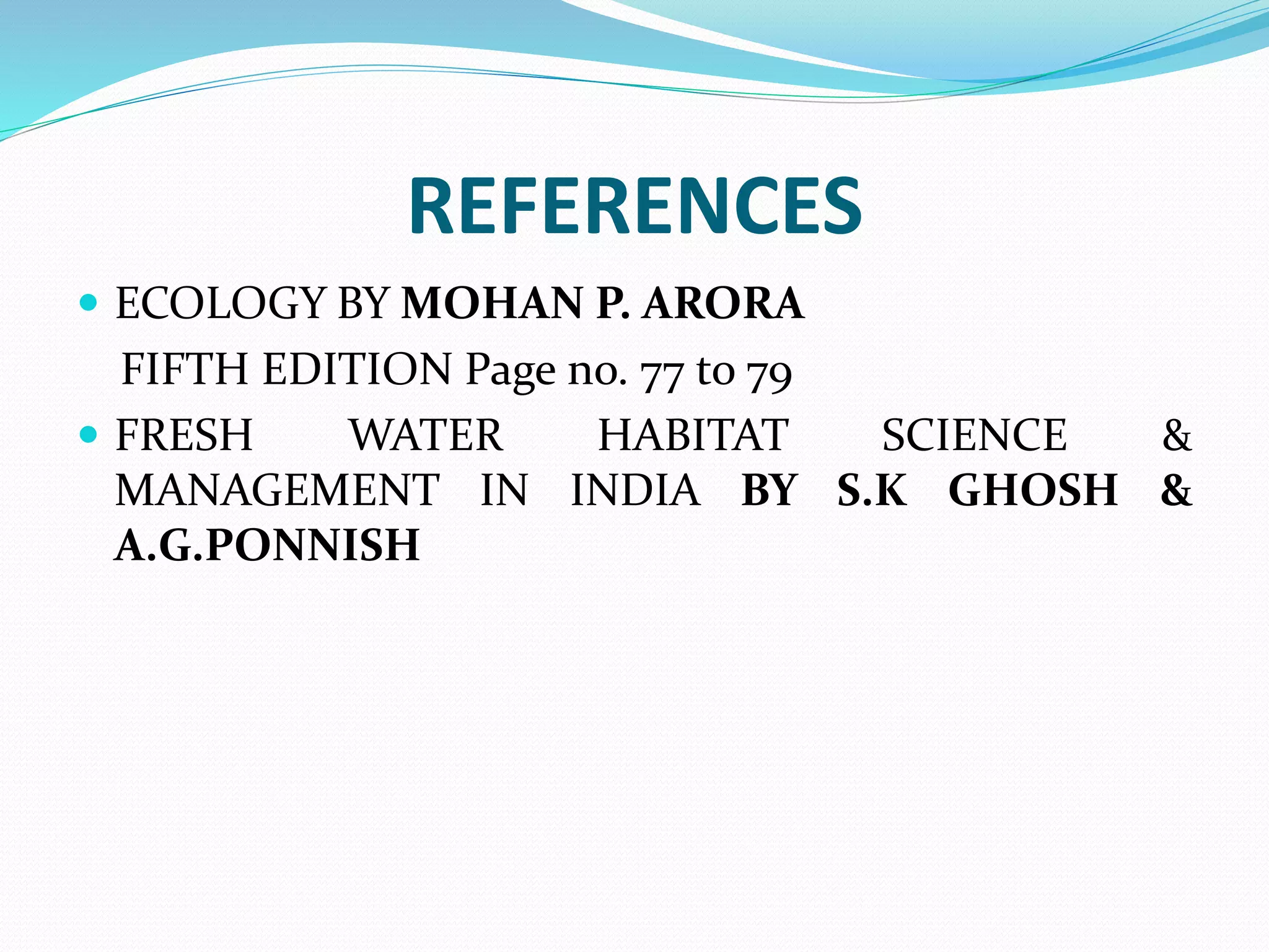 STRATIFICATION OF FRESHWATER ECOSYSTEMSTRATIFICATION OF FRESHWATER ...