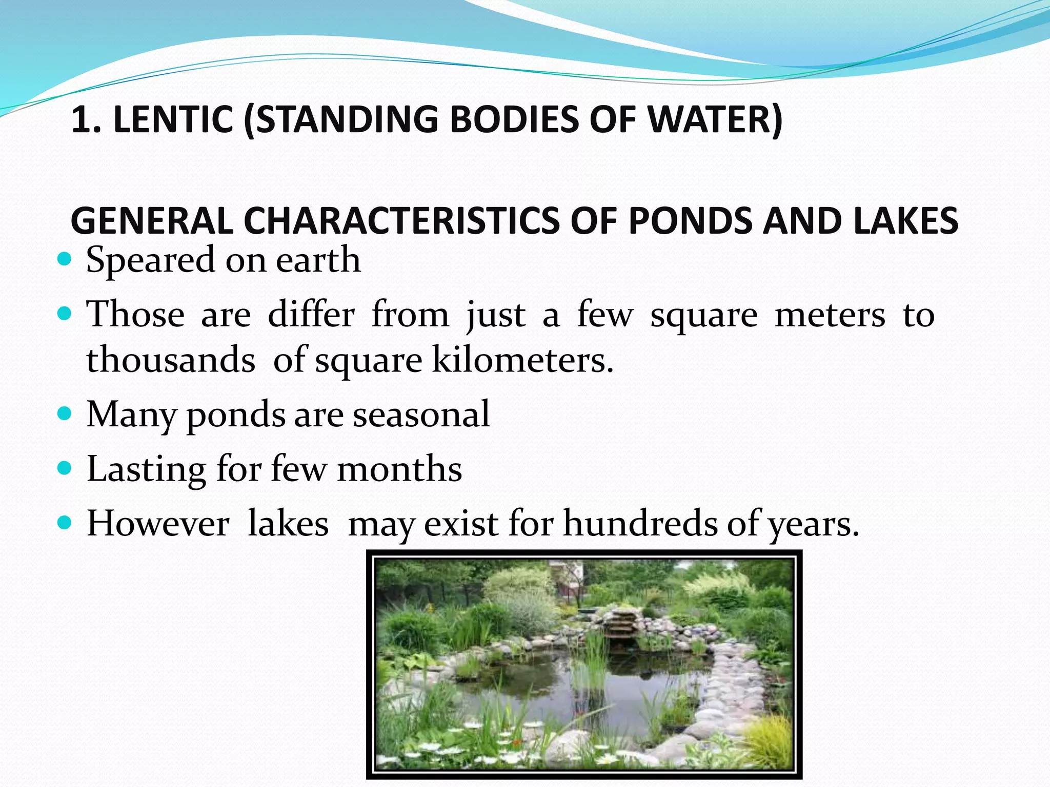 STRATIFICATION OF FRESHWATER ECOSYSTEMSTRATIFICATION OF FRESHWATER ...