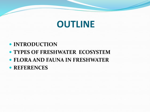 STRATIFICATION OF FRESHWATER ECOSYSTEMSTRATIFICATION OF FRESHWATER ...