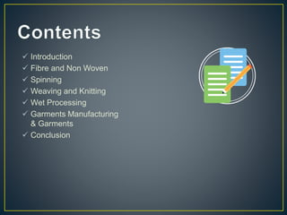 Textile Manufacturing Process | PPTX