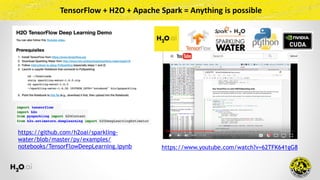 Deep Water - Bringing Tensorflow, Caffe, Mxnet to H2O | PDF