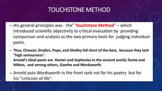 Arnold and his criticism | PPTX