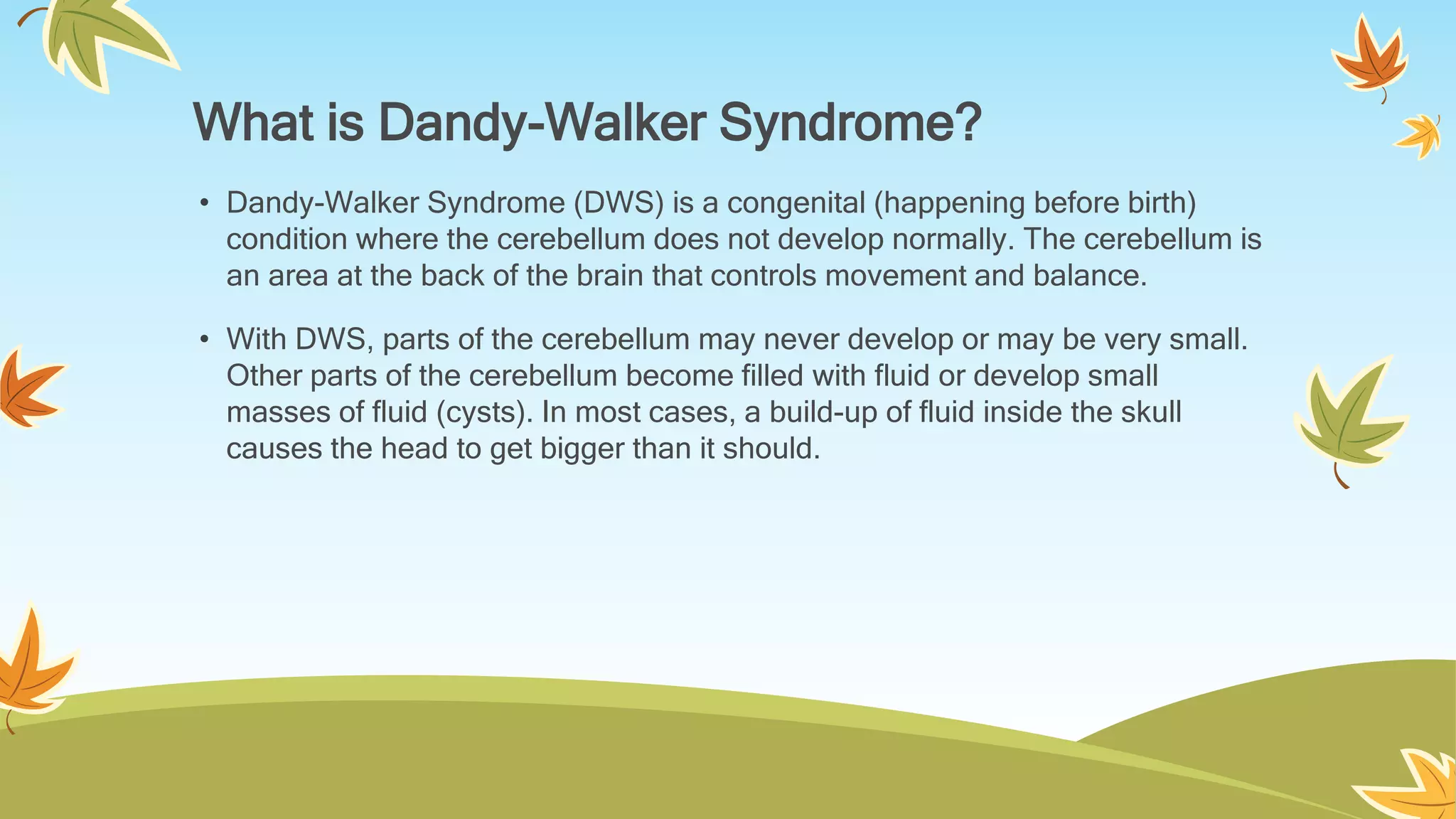 Arnold Chiari Malformation And Dandy Walker Syndrome.pptx