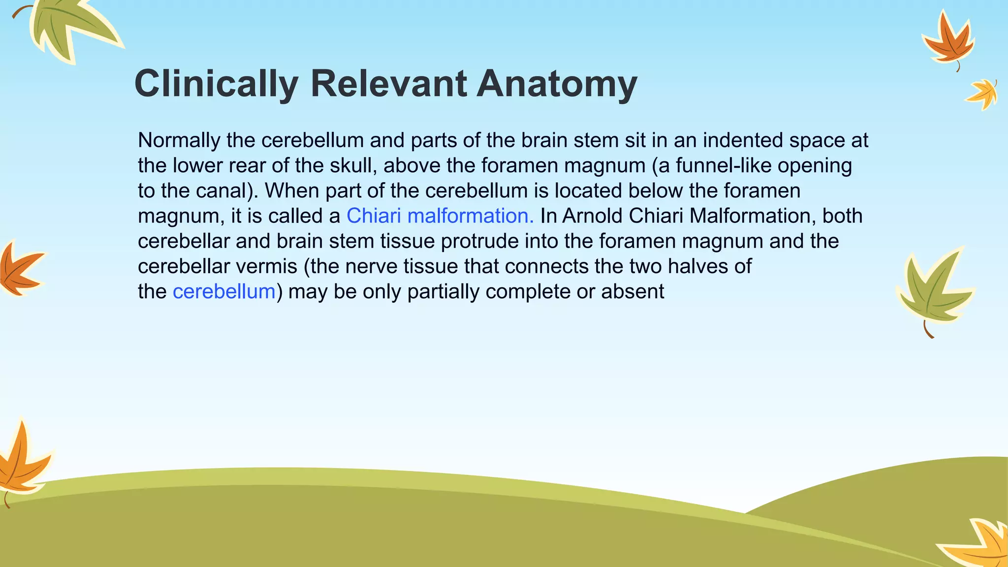 Arnold Chiari Malformation And Dandy Walker Syndrome.pptx