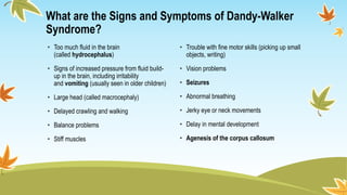Arnold Chiari Malformation And Dandy Walker Syndrome.pptx
