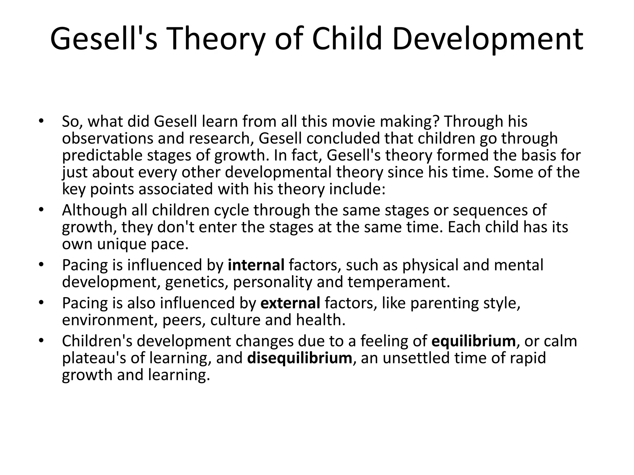 Arnold gessell pp | PPTX