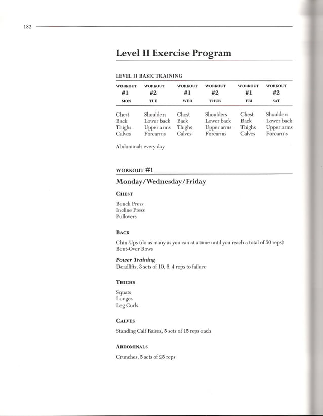 Arnolds Basic Training Program | PDF